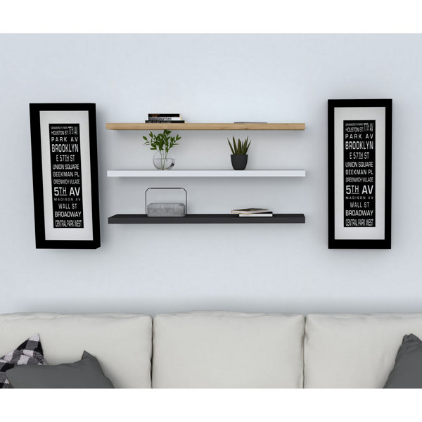 East Urban Home 3 Piece Floating Shelf & Reviews | Wayfair