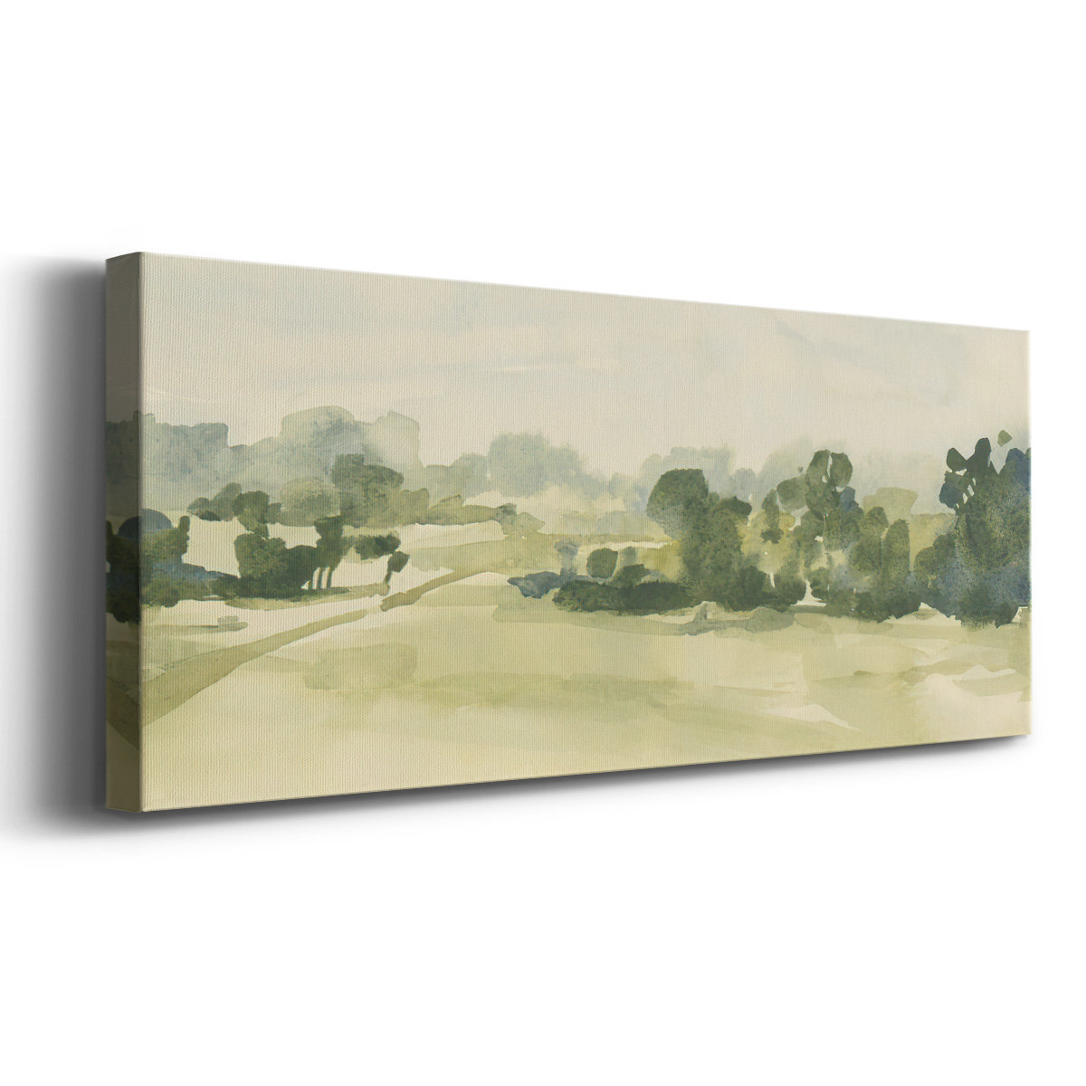 Winston Porter Watercolor Pasture Iv On Canvas Print | Wayfair