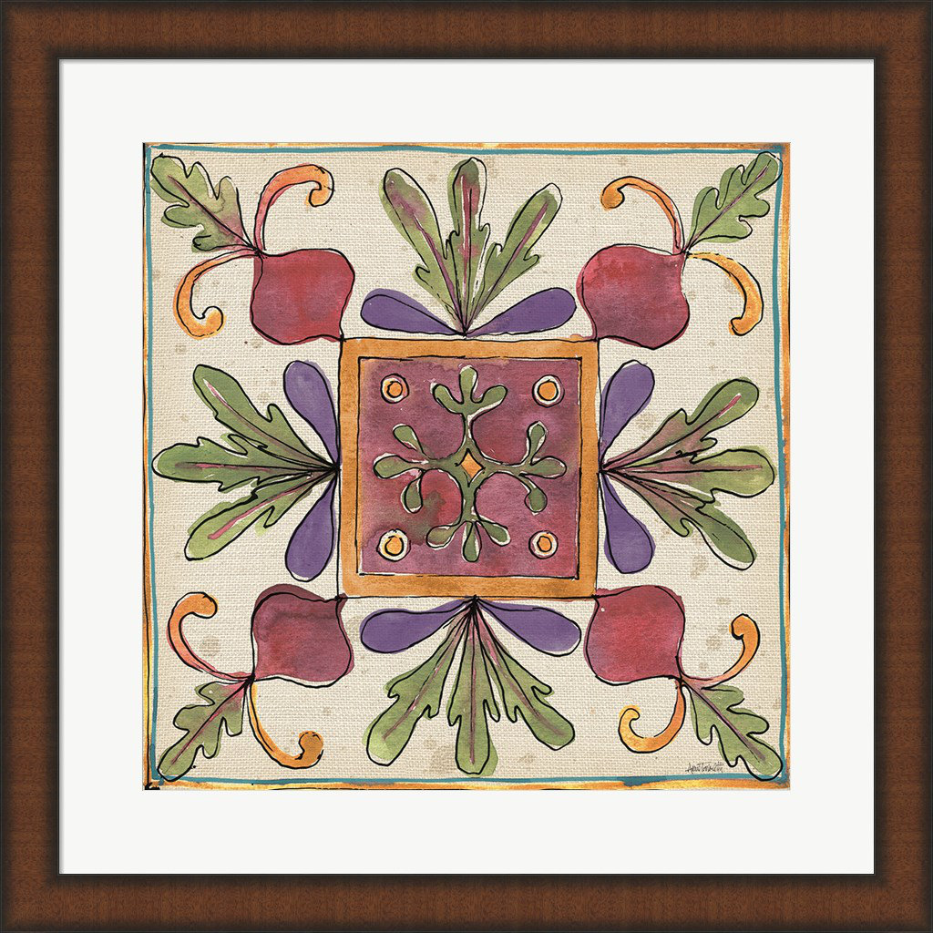 Bungalow Rose Farmers Feast Tiles II by Anne Tavoletti - Picture Frame ...