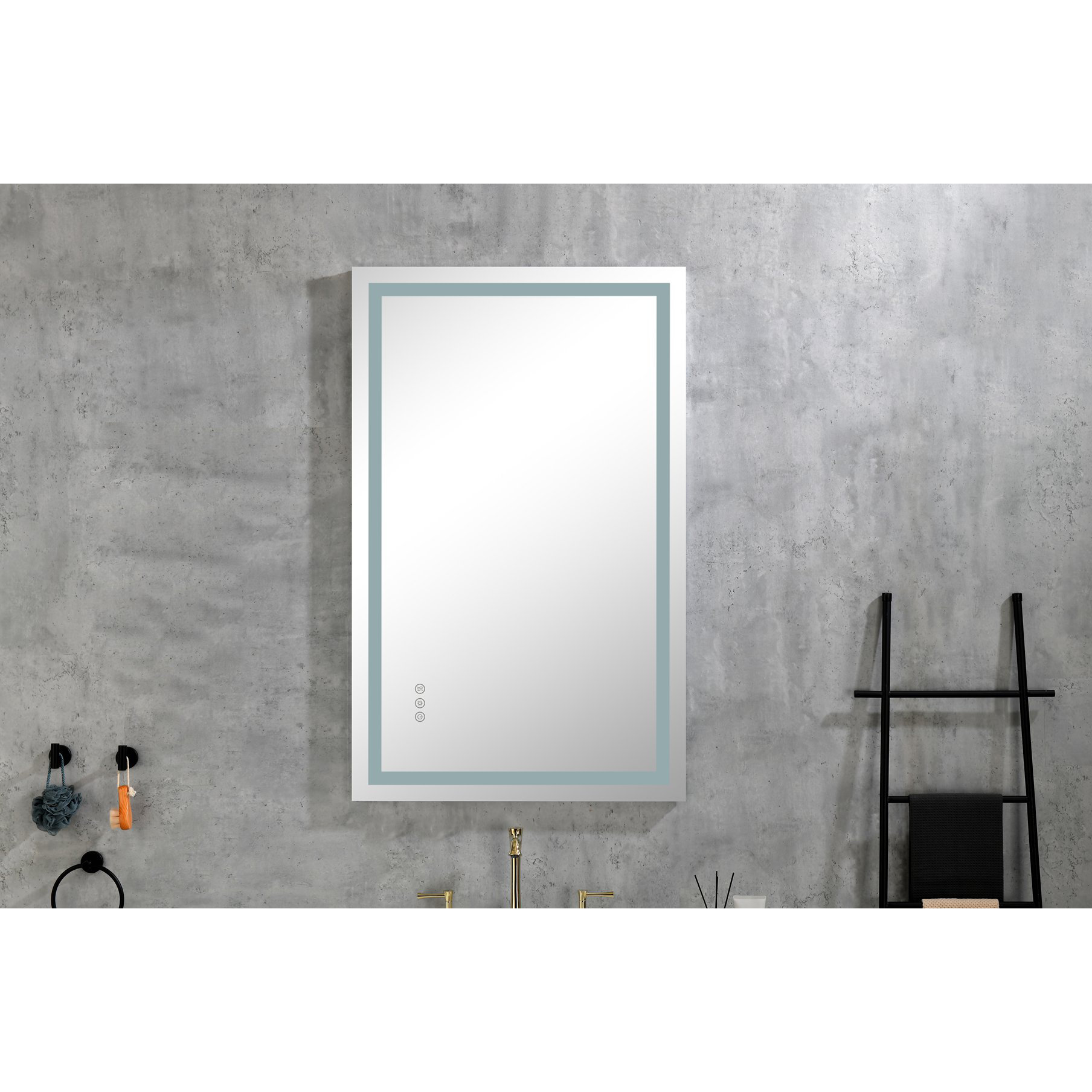 Ivy Bronx LED Bathroom Mirror 40 "X 30 " With Front And Backlight ...