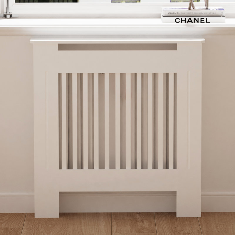 LUVODI Tall Vertical Slats Radiator Cover Wood Cabinet Modern Radiators ...