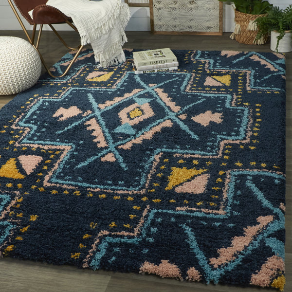 Wade Logan® Arnet Southwestern Shag Area Rug & Reviews | Wayfair