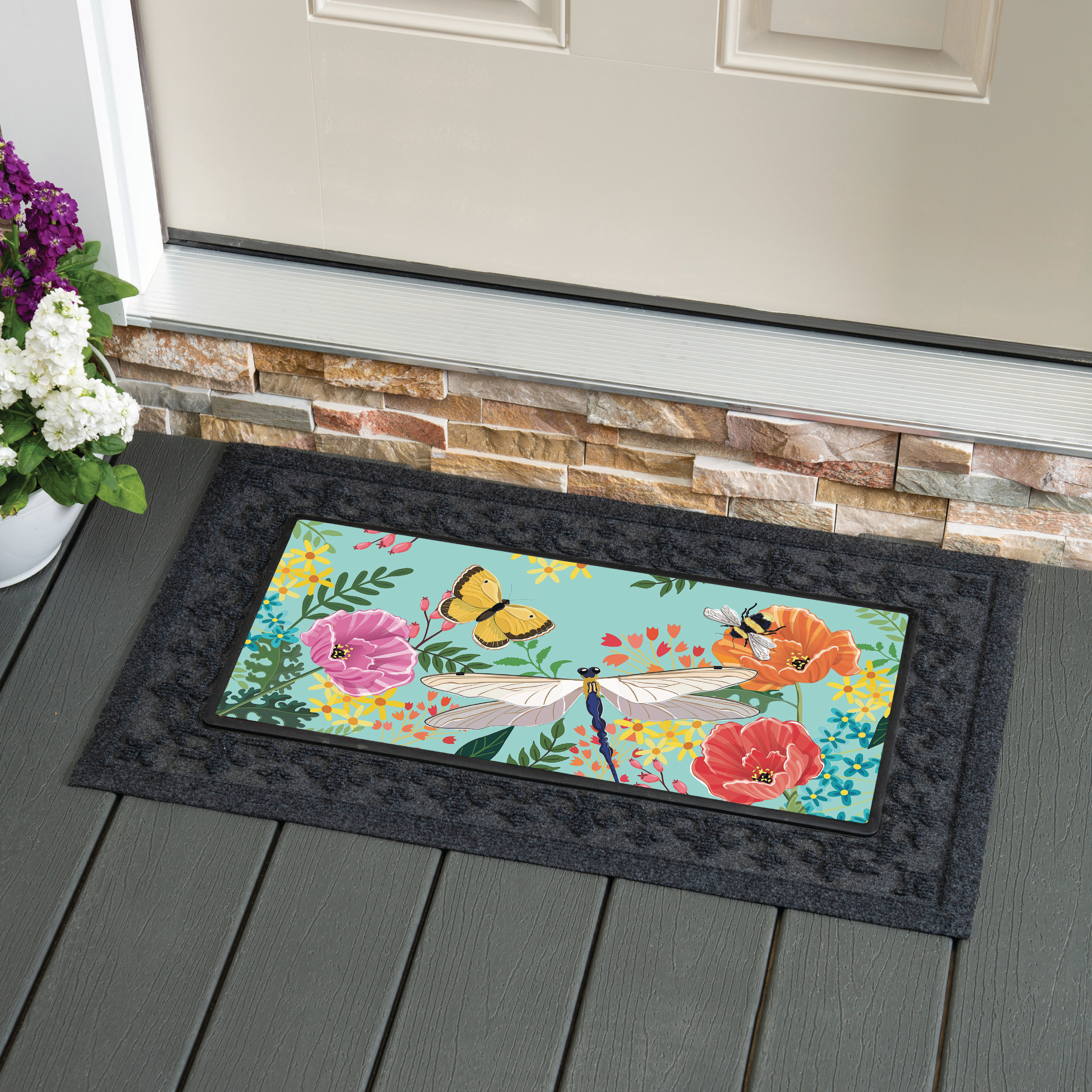 August Grove® Greenhouse Garden Welcome Friends Sassafras Switch Mat ...