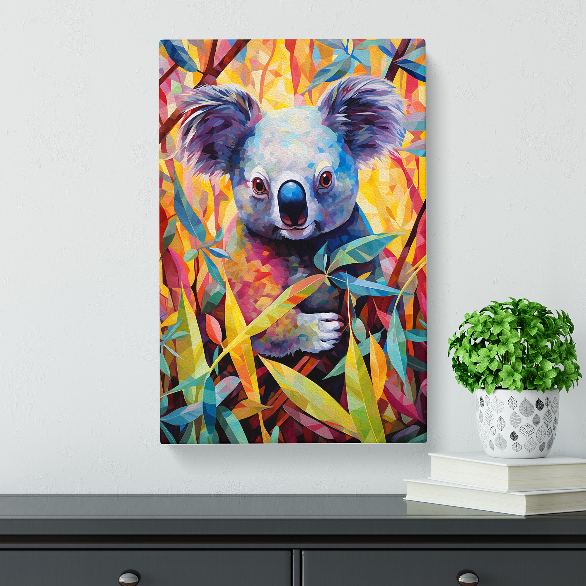 Marlow Home Co. Koala Bear Abstract No.2 - Print | Wayfair.co.uk