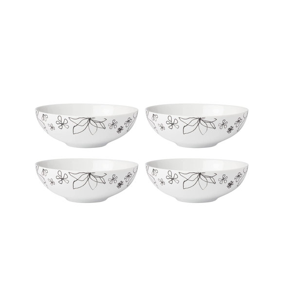 Kate Spade Garden Doodle Soup/Cereal Bowl Set Of 4 - Wayfair Canada