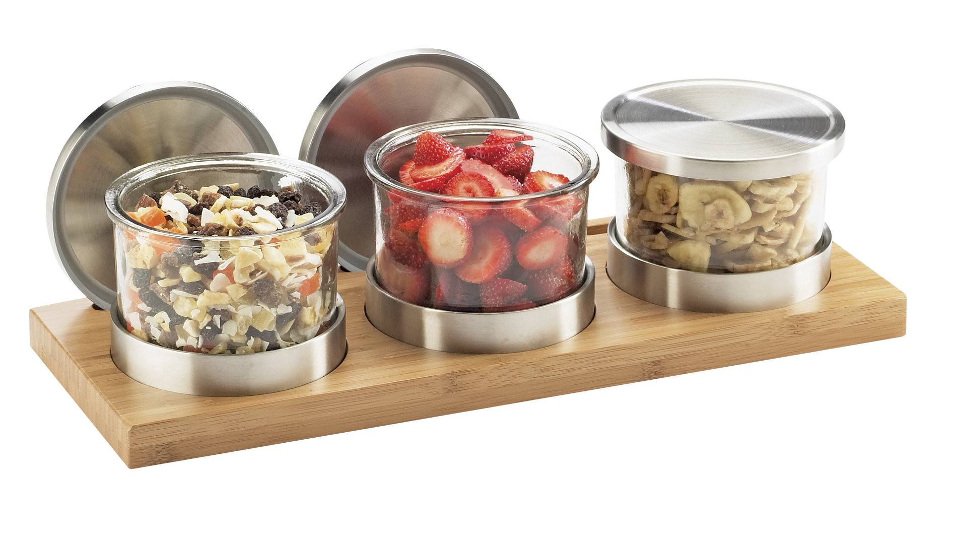 Cal-Mil Bamboo Small Base Jar Display Garnish Tray - Wayfair Canada