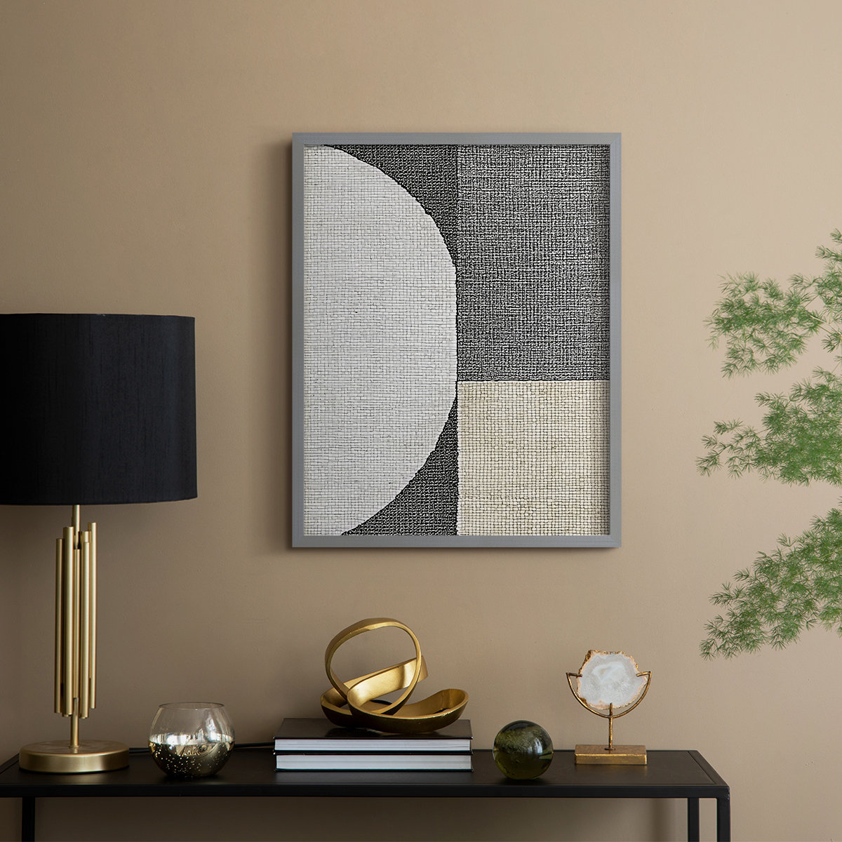 Wrought Studio™ Abstract CCLII Framed Print - Ready To Hang - Made in ...