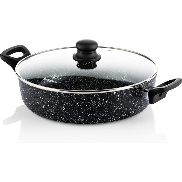 Westinghouse 28L Non-Stick Aluminum Round Braiser with Lid | Wayfair.co.uk