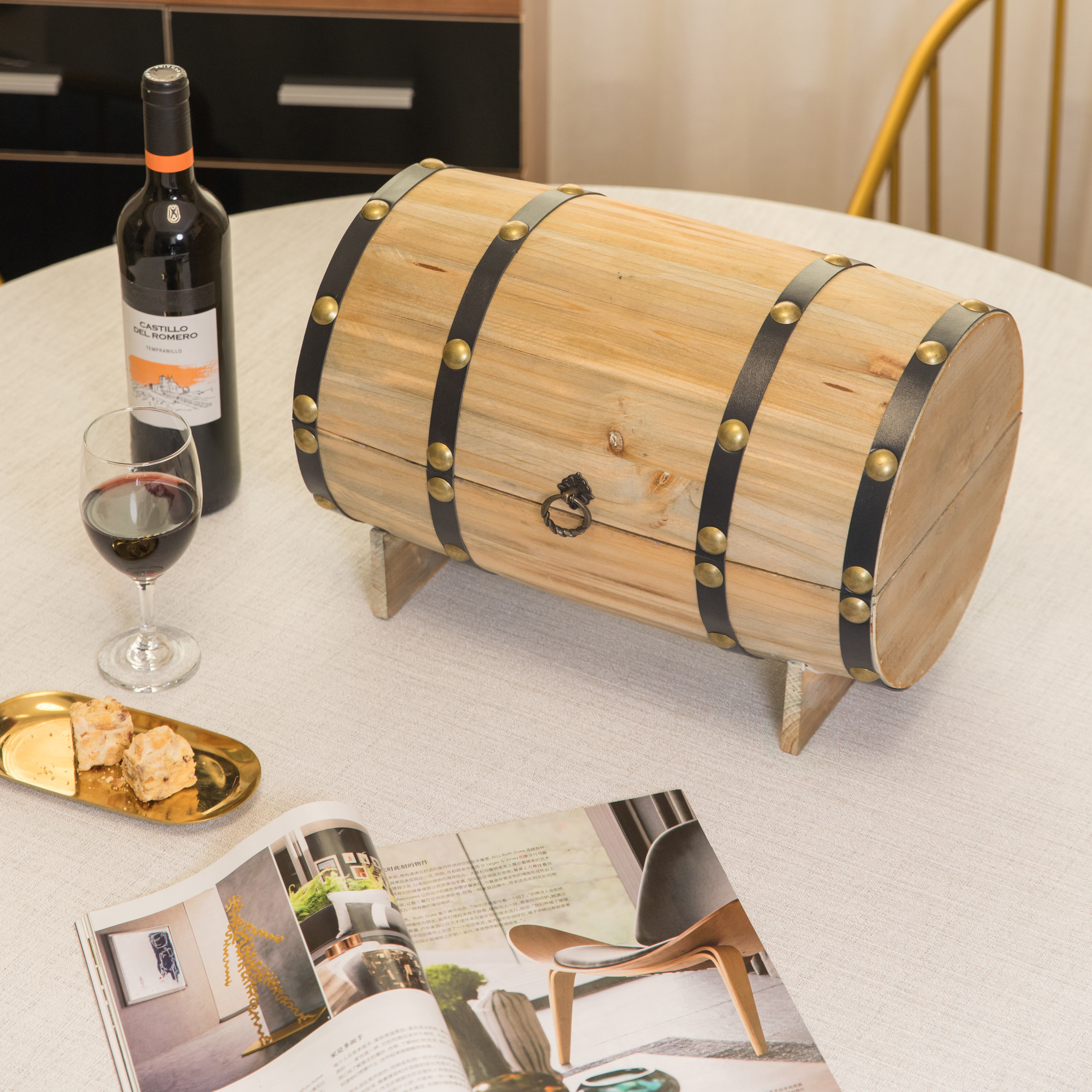 Breakwater Bay Support à vin de table 4 bouteilles Cornman - Wayfair Canada