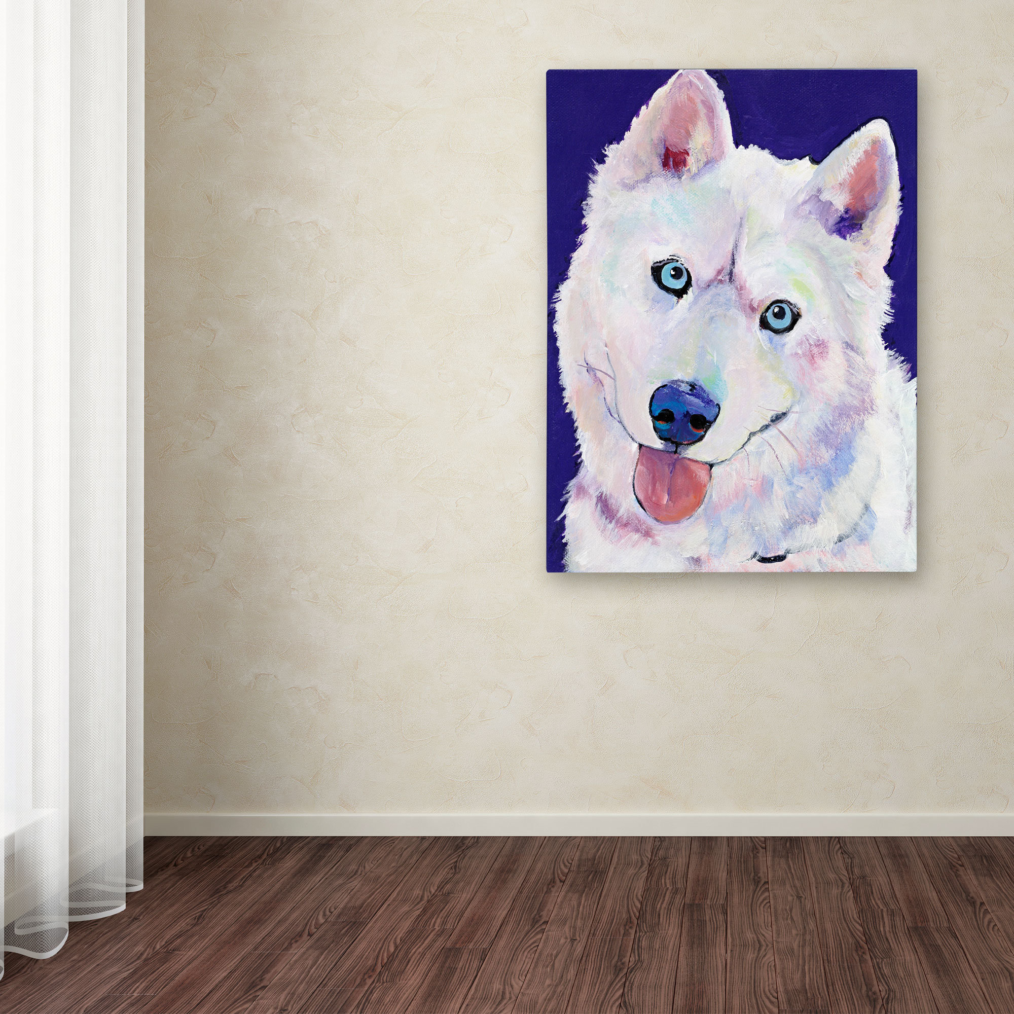 Wildon Home® "Whitey" by Pat Saunders-White Painting Print on Wrapped ...