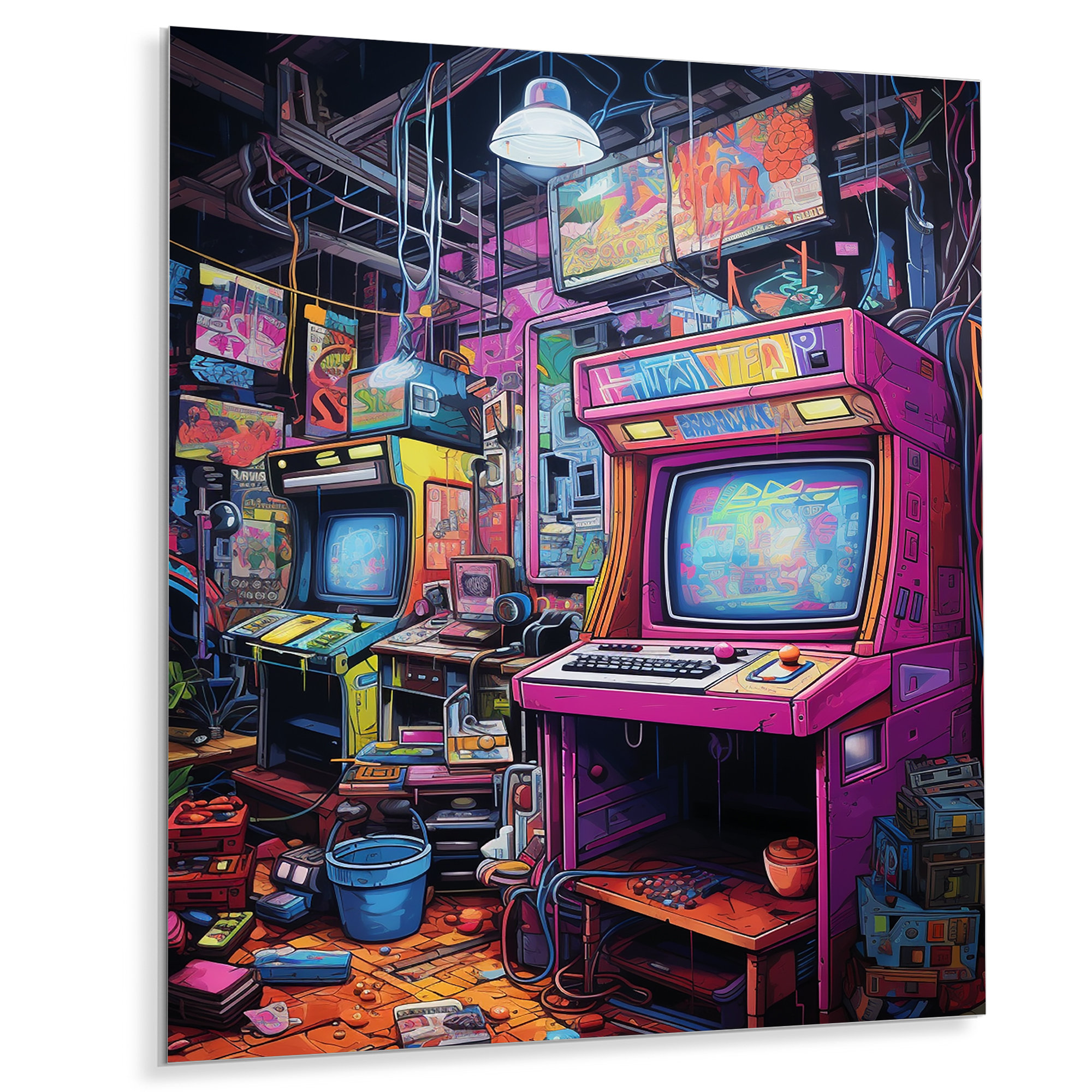 Winston Porter Purple Blue Video Game Retro Reload - Video Games Metal ...