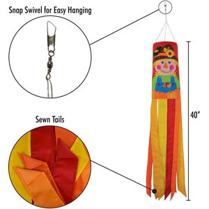 August Grove® Scarecrow 40" Windsock | Wayfair