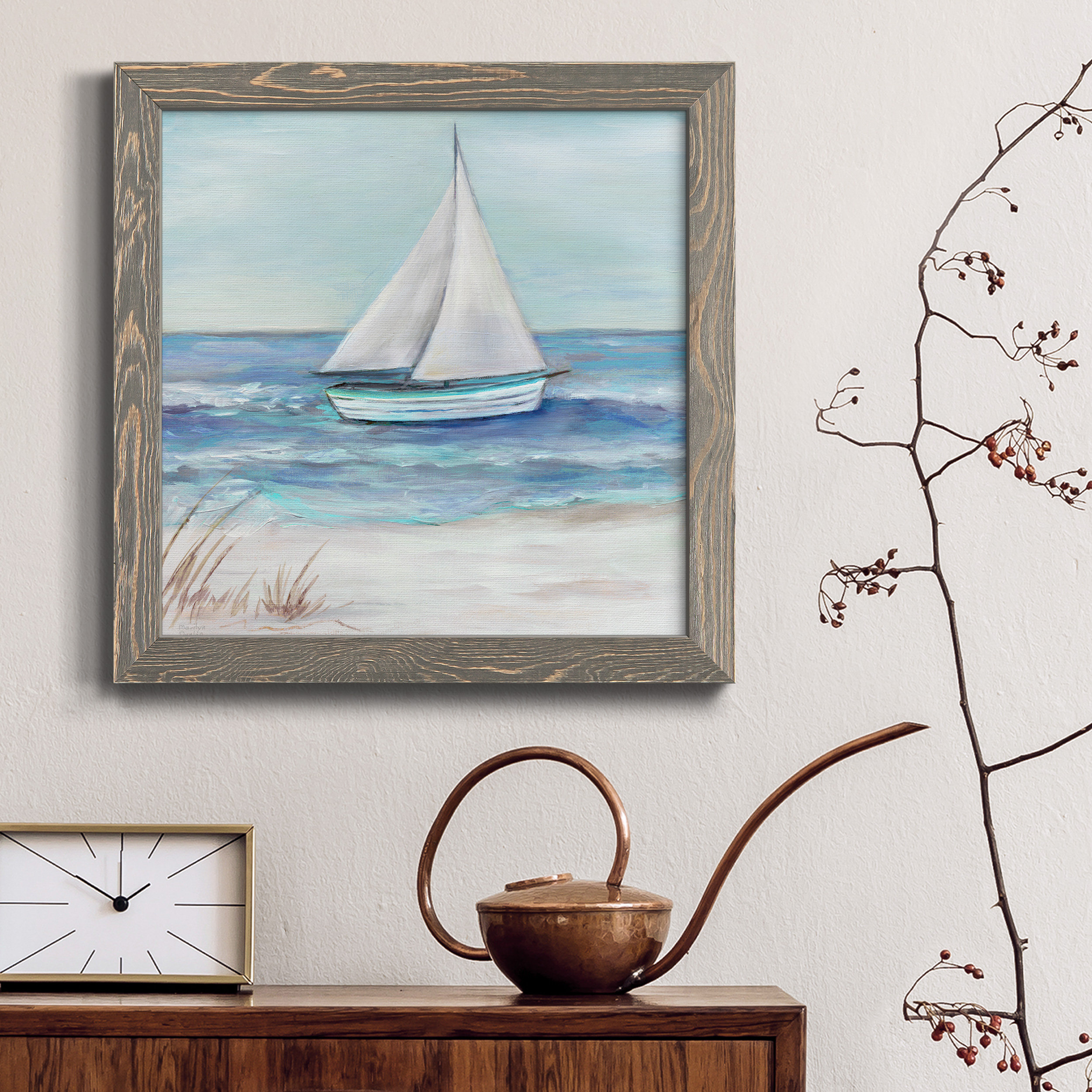 Breakwater Bay Gulf Shores I - Picture Frame Painting on Canvas | Wayfair