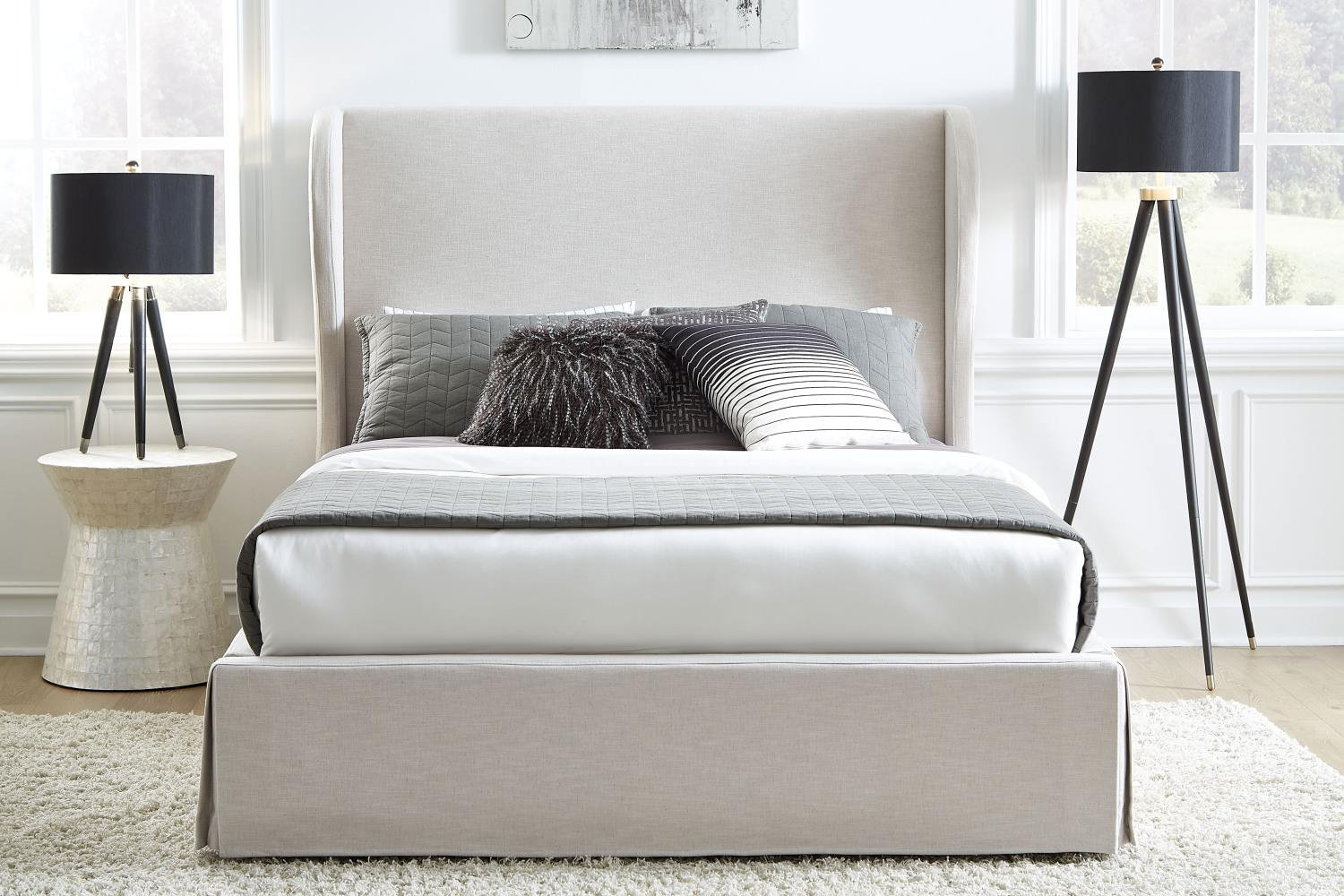Joss & Main Anniah Upholstered Low Profile Platform Bed & Reviews ...