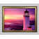 Longshore Tides Lighthouse Pink Sunset - Single Picture Frame Art ...