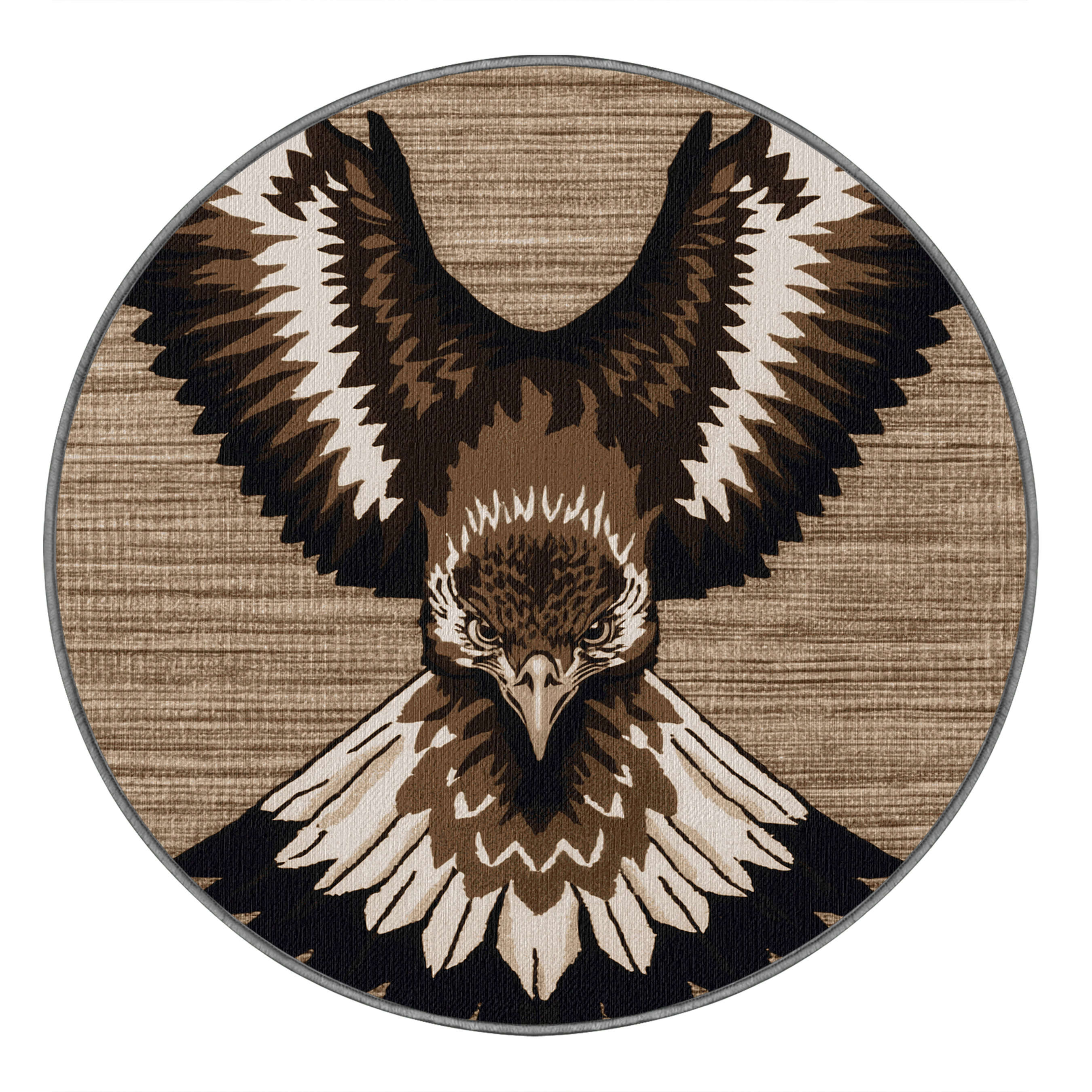 Foundry Select Washable Broad winged Hawk Birds Area Rug | Wayfair