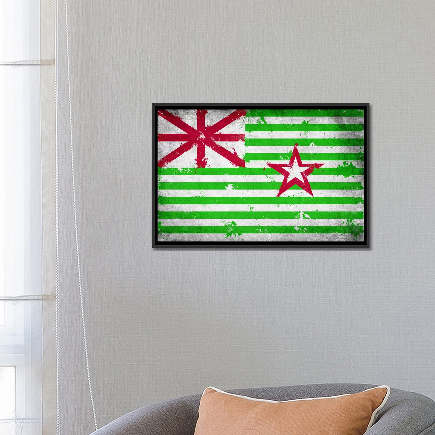 Winston Porter Flags austin, texas grunge, impression sur toile peinte ...