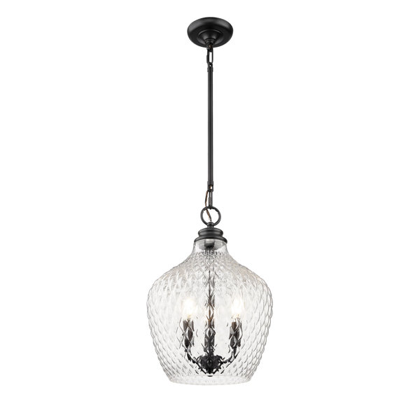 Red Barrel Studio® Breen 3-Light Pendant with Clear Glass | Wayfair