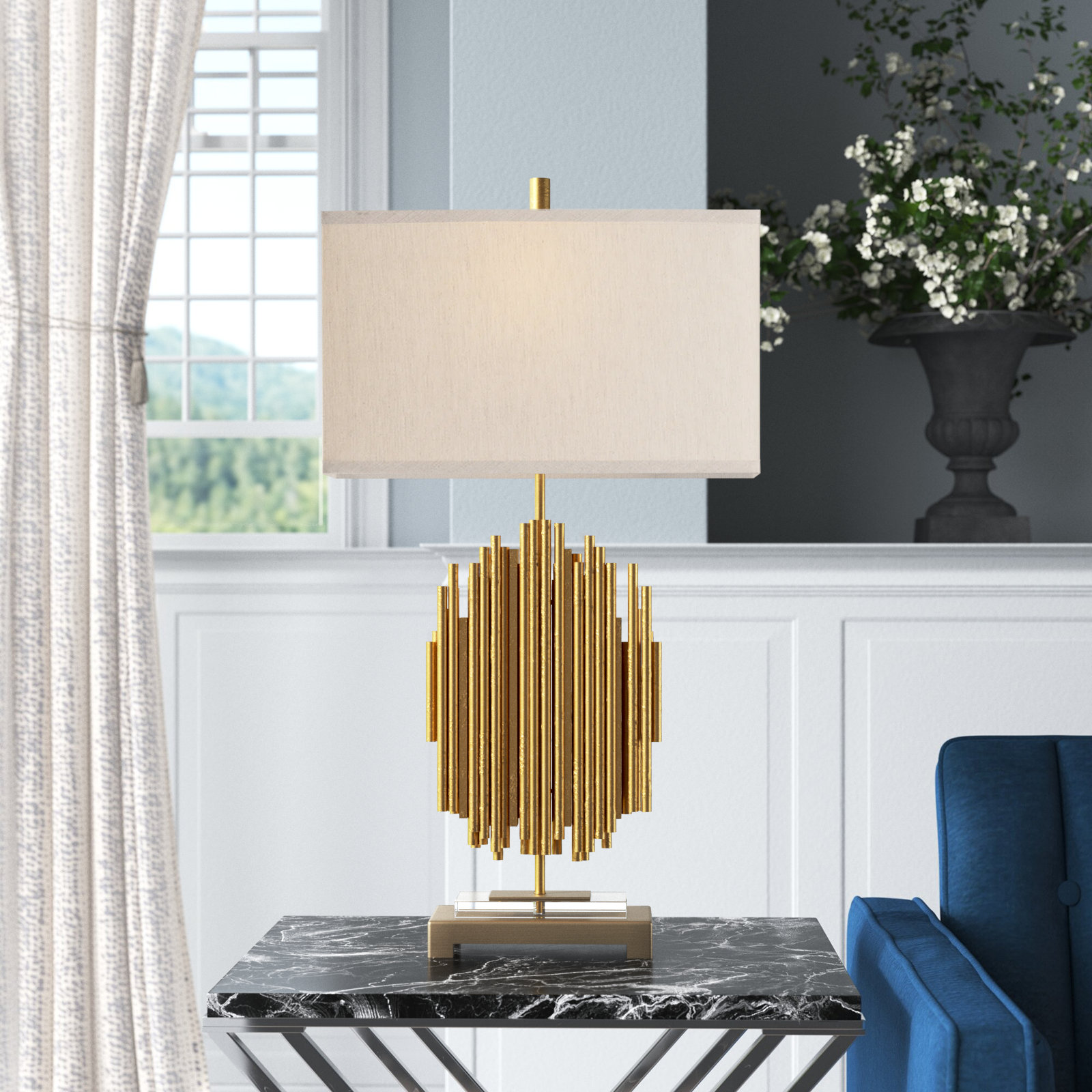 Willa Arlo™ Interiors Astrid 30.5" Gold Standard Table Lamp & Reviews ...