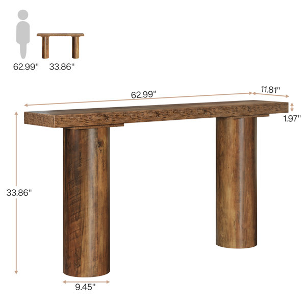Millwood Pines 63" Long Bar Table | Wayfair