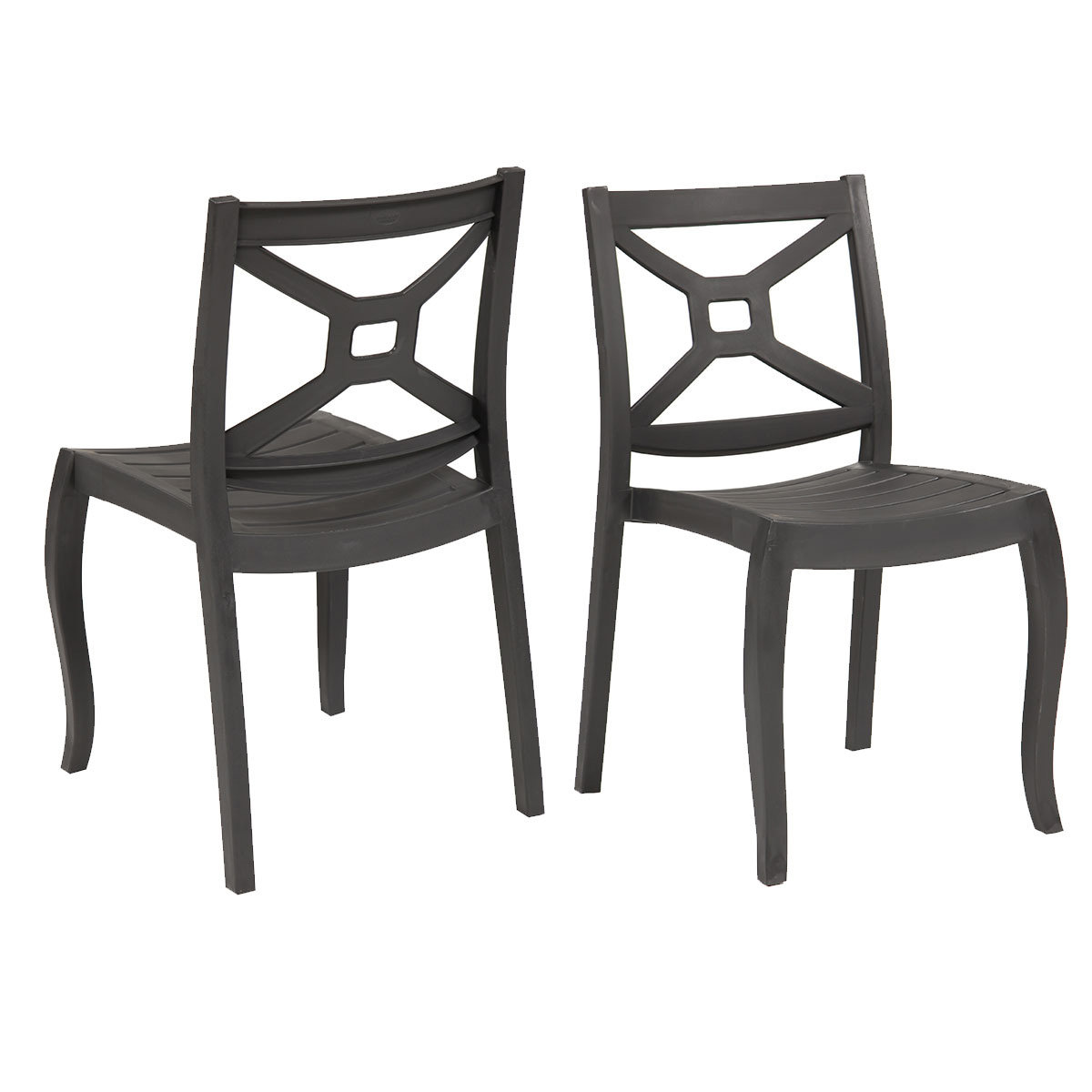 Rainbow Outdoor Stacking Patio Dining Side Chair - Wayfair Canada