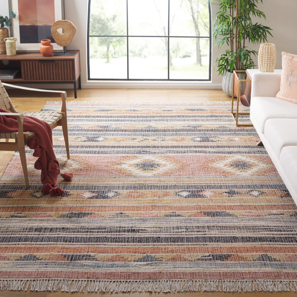 Kelly Clarkson Home Brooke Flatweave Blue/Rust Rug & Reviews - Wayfair ...