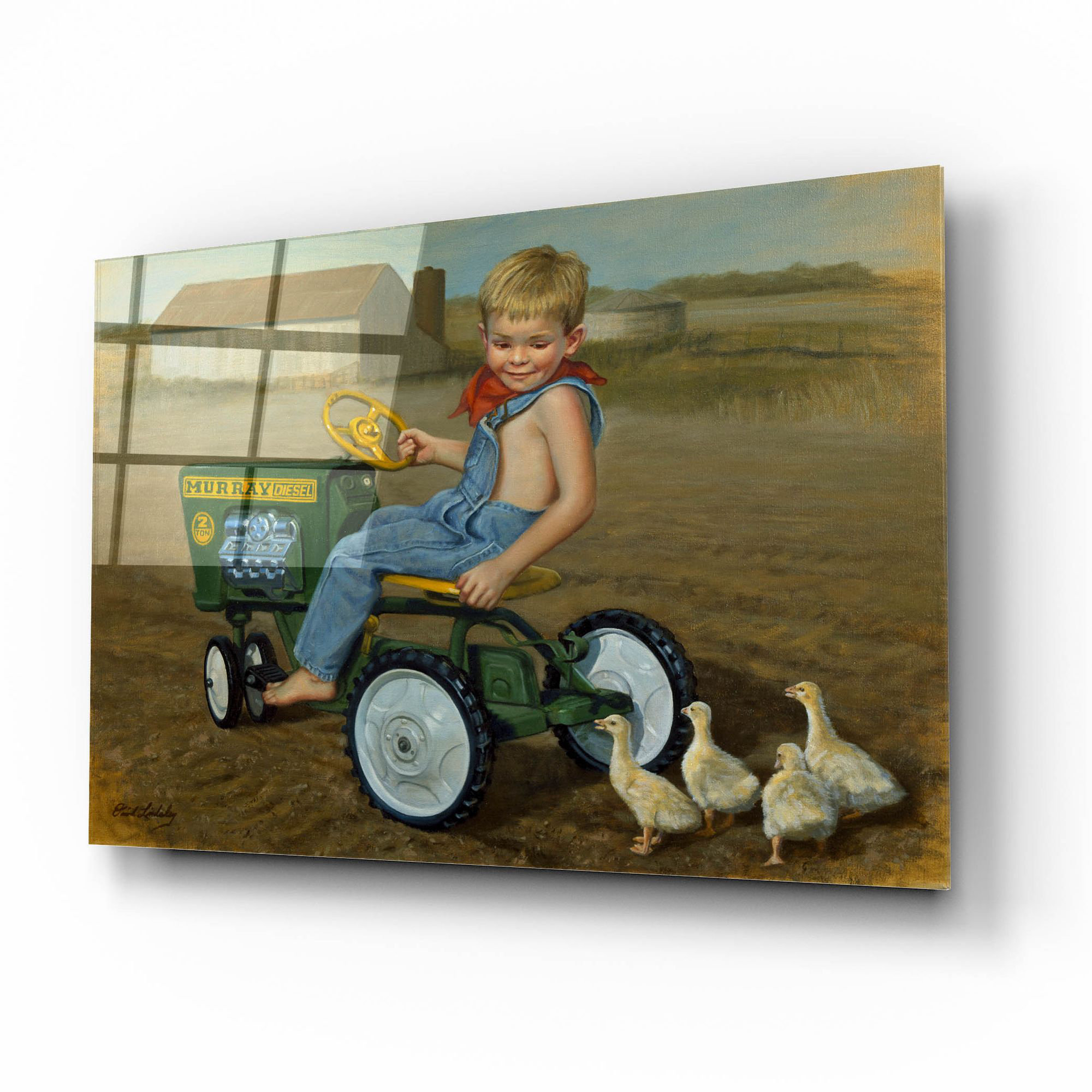 Red Barrel Studio® 'Murray Diesel Tractor' By David Lindsley, Acrylic ...