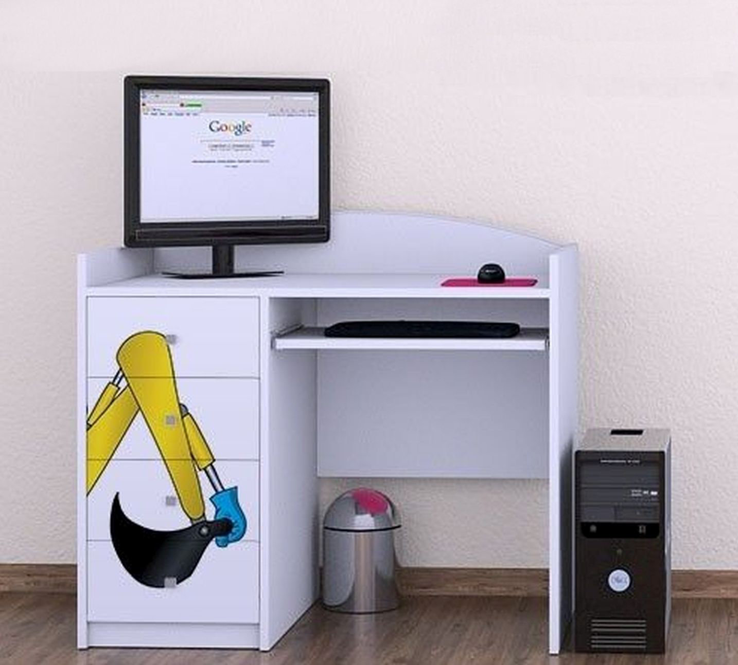 Isabelle & Max Isabeau Excavator 100cm W Computer Desk | Wayfair.ie