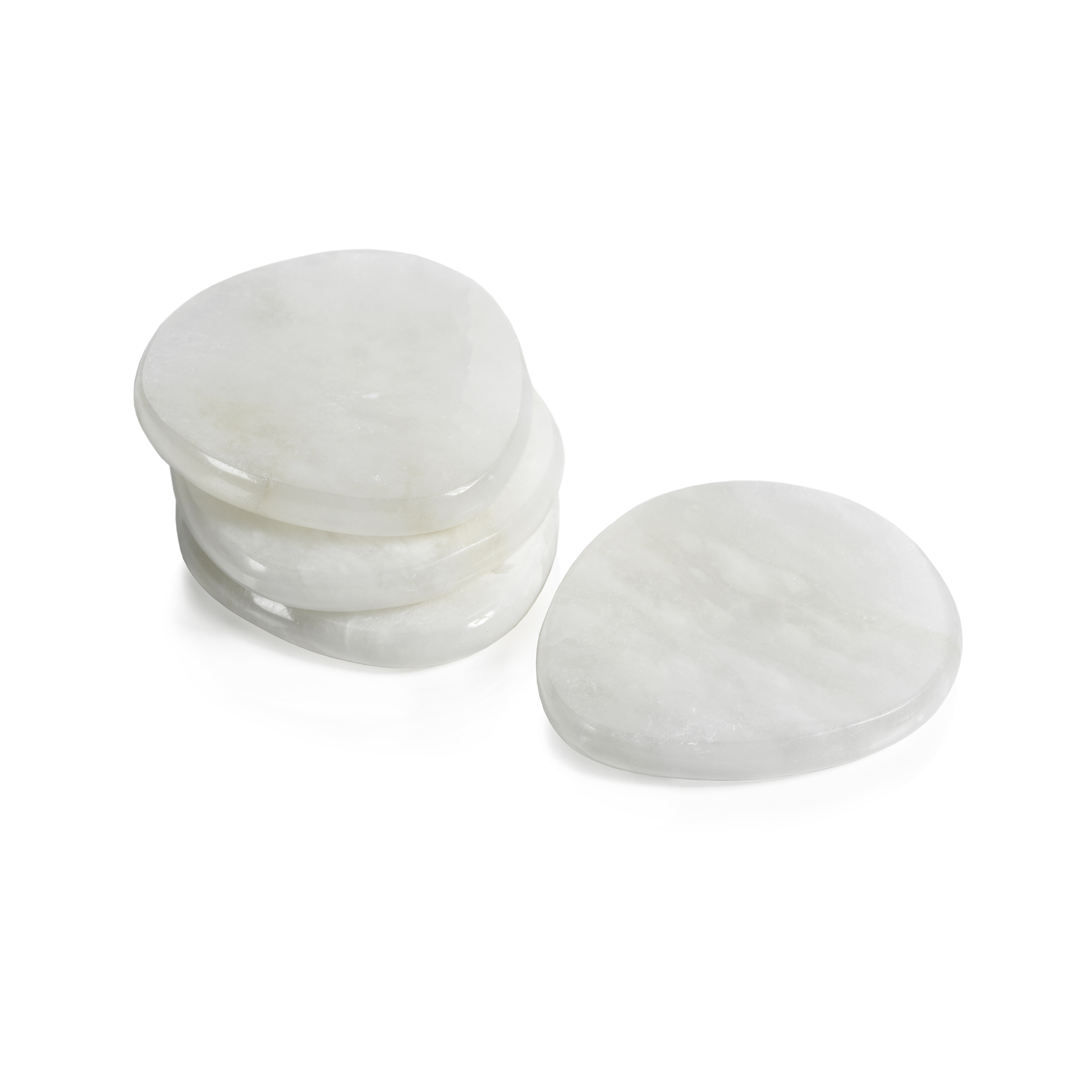 Birch Lane™ Petya Alabaster Coasters, Set of 4 | AllModern