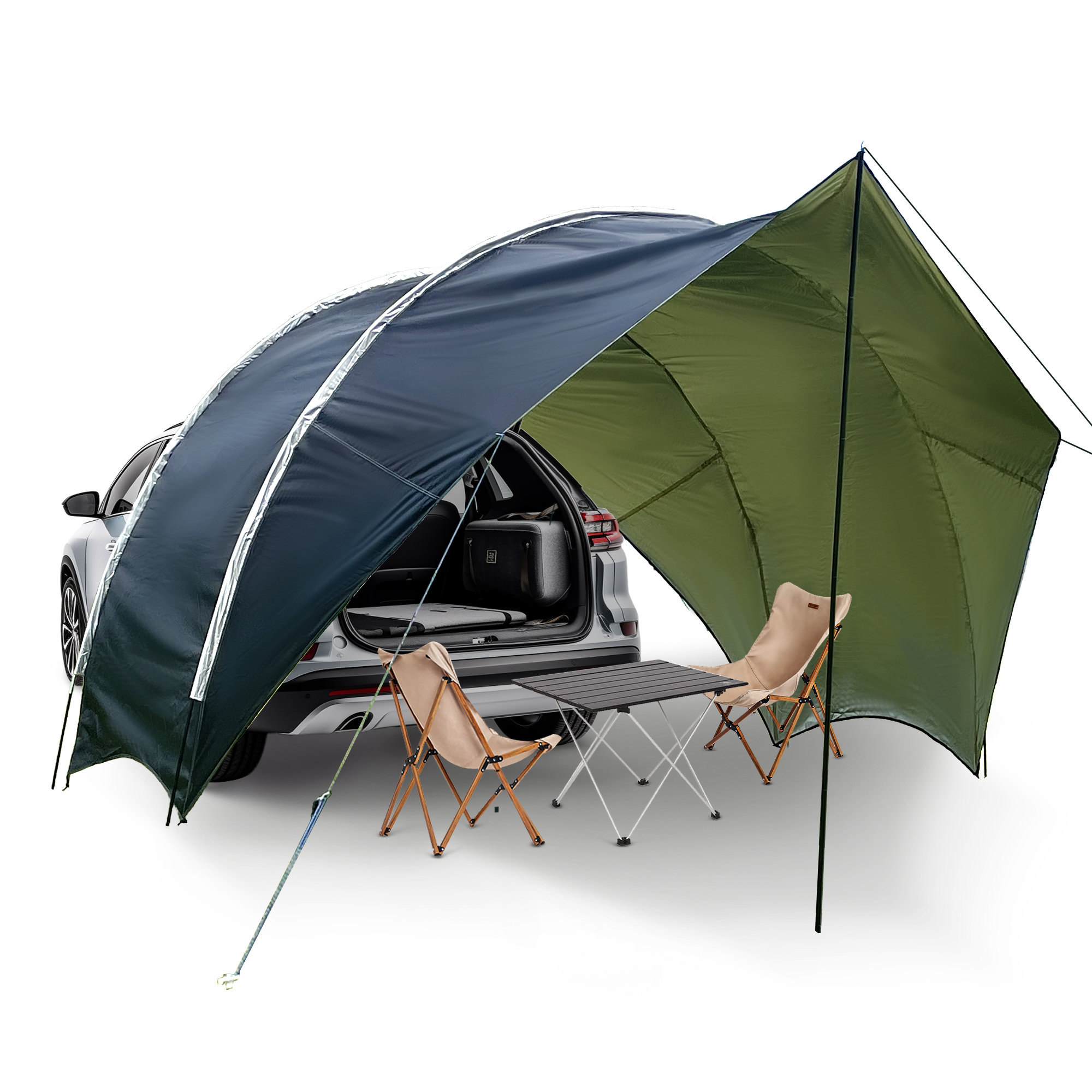 Poloma Auto Canopy Camper Trailer Sun Shade for Camping Car Awning Sun Shelter Portable ...