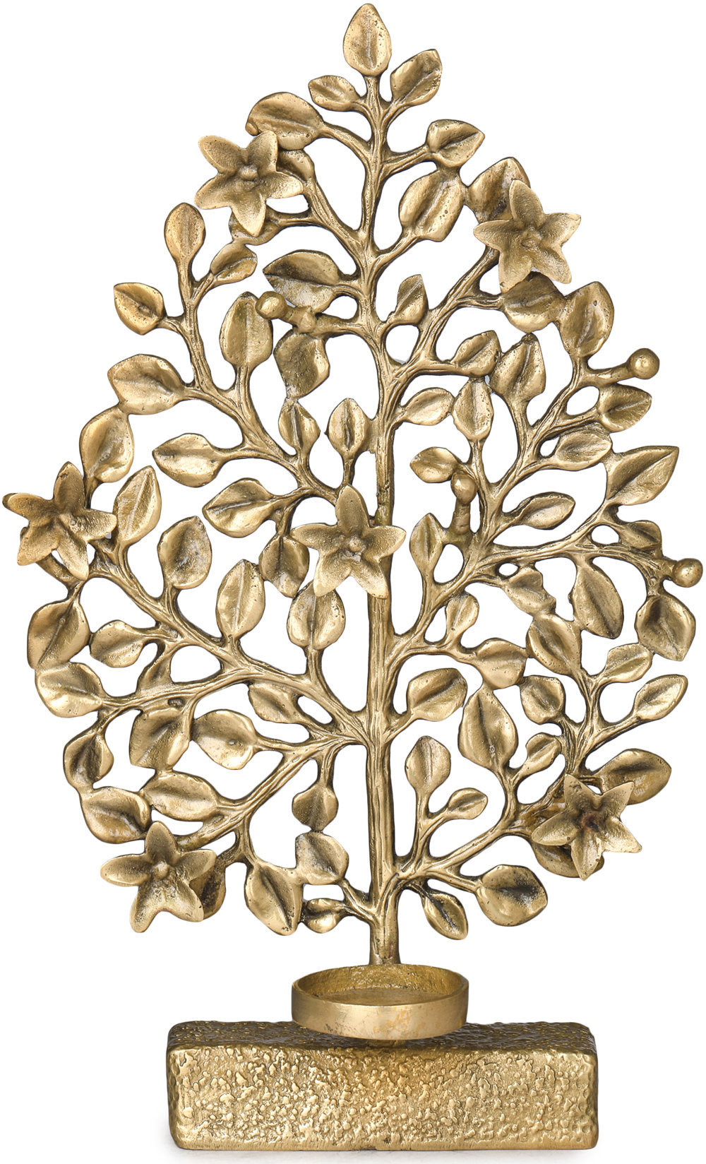 Bungalow Rose Tree Of Life With Attached Wax Diya Holder | Wayfair