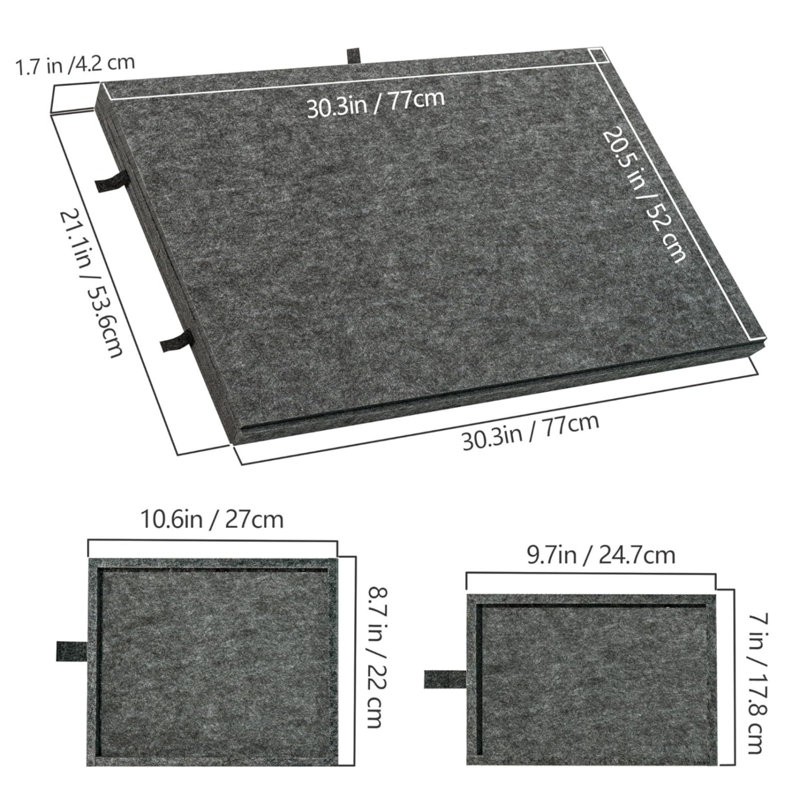 Nisorpa Lightweight Felt Puzzle Board With 6 Drawers | Wayfair