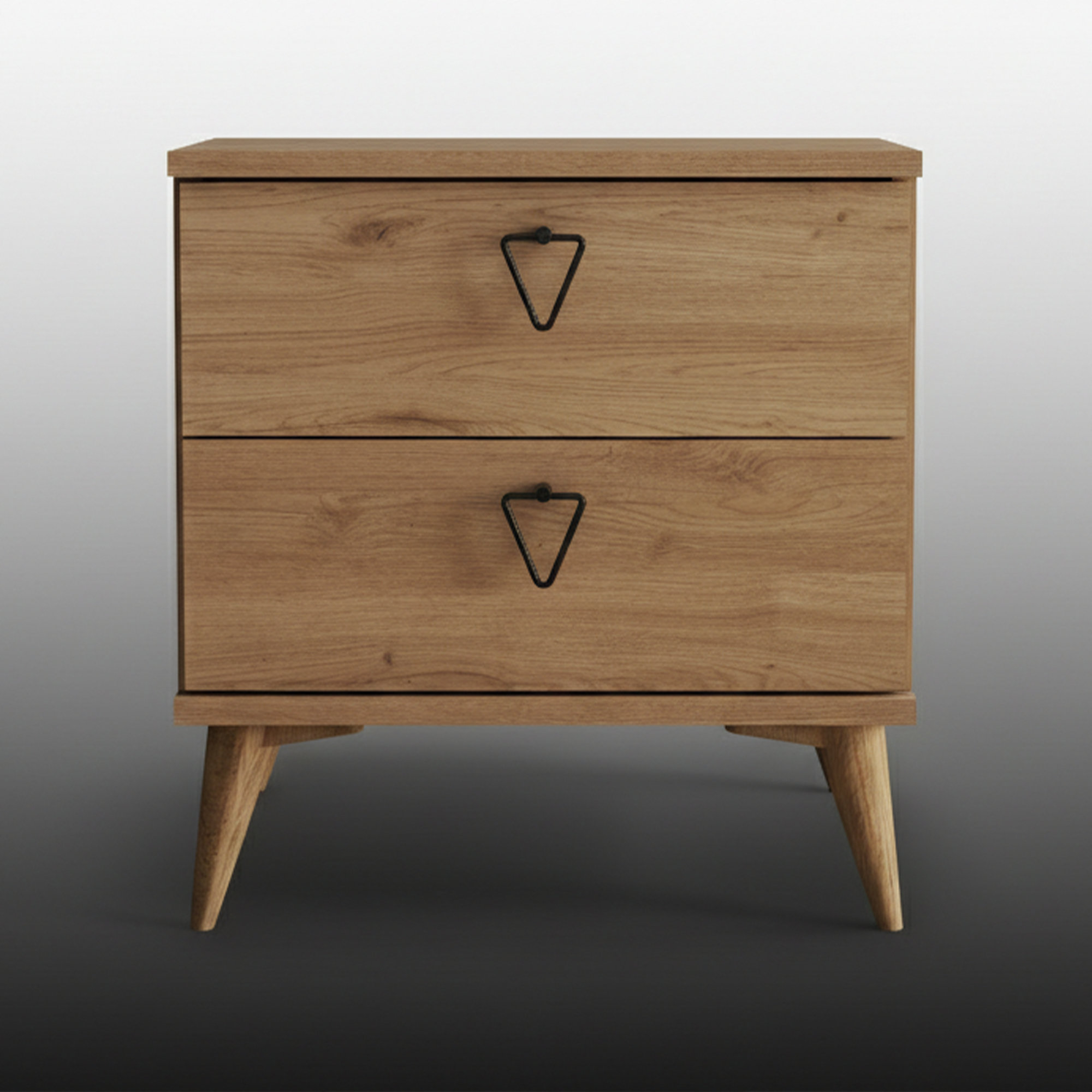 Corrigan Studio® Vintique Oak 2-Drawer Nightstand | Wayfair