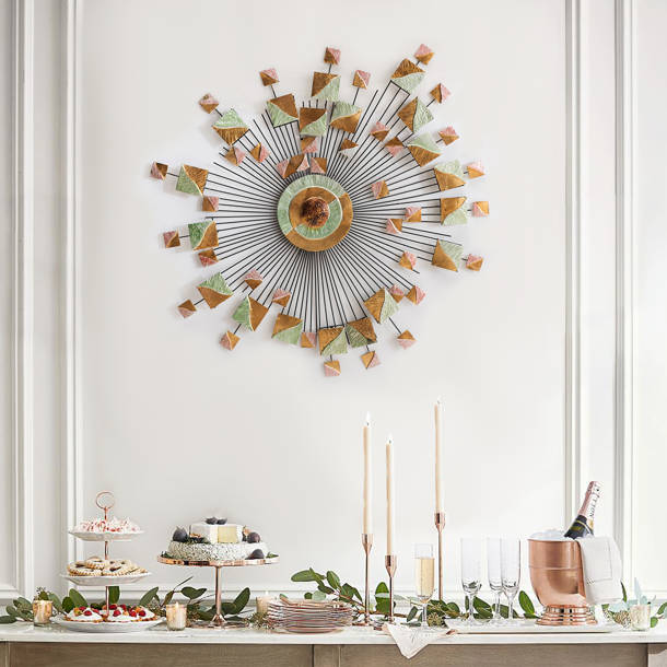 Mercer41 Timm Art Deco Geo I by Tom Reeves - Wrapped Canvas Print | Wayfair