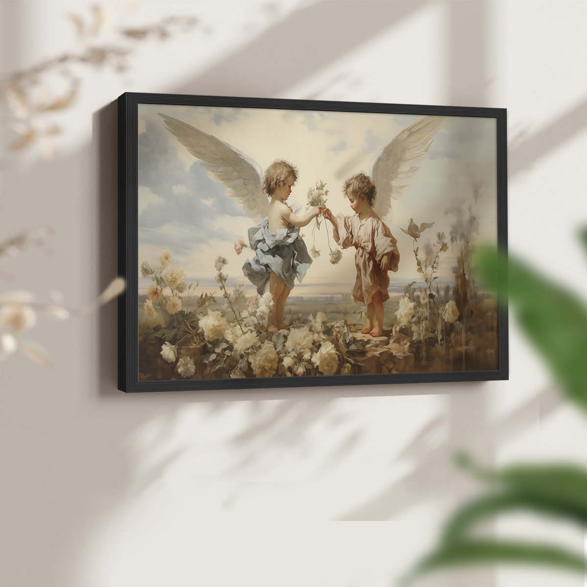 Trinx Angels From Above-XVII -Framed Print - Restickable | Wayfair