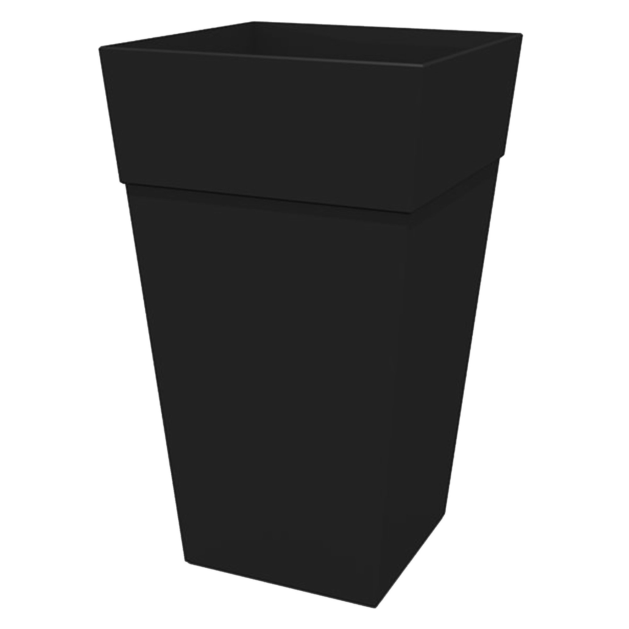 Ebern Designs Maurizia Modern Recycled Plastic Tall Square Planter ...