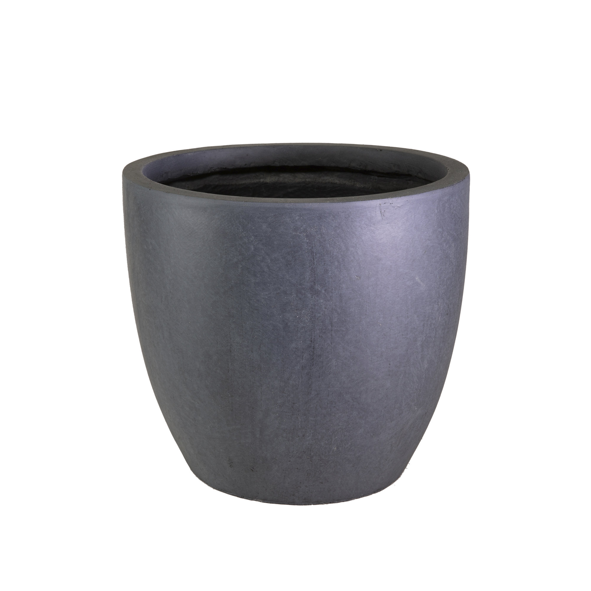 HORTICO Concrete Effect Round Planter, Frostproof Outdoor Plant Pot ...