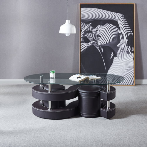 Abstract Glass Coffee Tables You'll Love | Wayfair