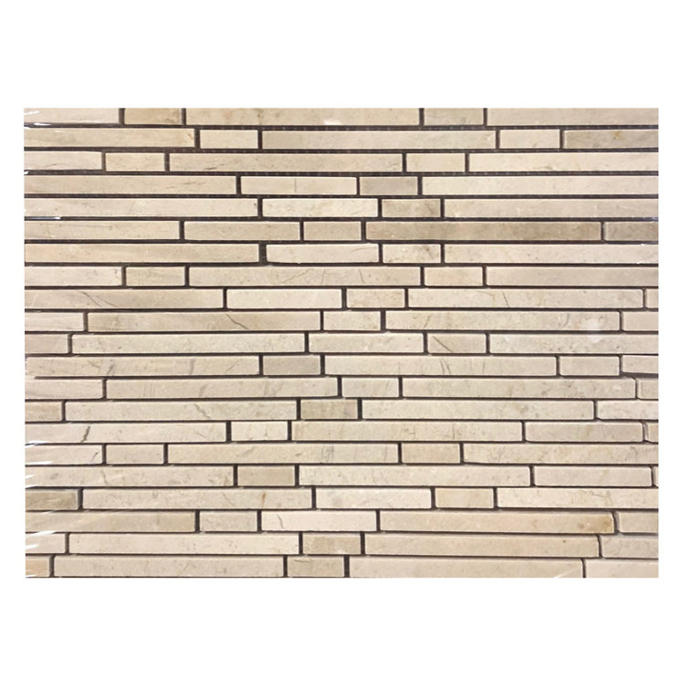 Stone & Tile Shoppe, Inc. Marble Linear Mosaic Wall & Floor Tile | Wayfair