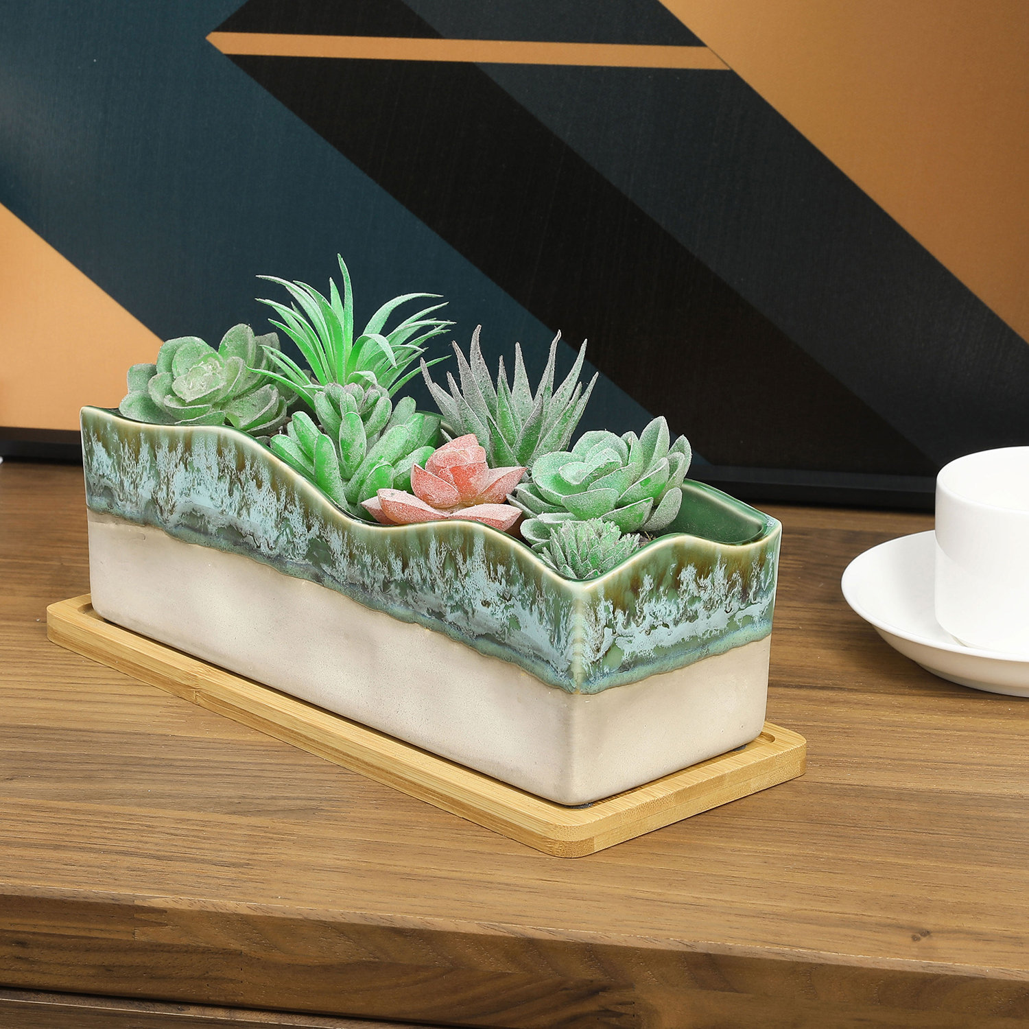 Highland Dunes Wilbraham Ceramic Planter Box & Reviews | Wayfair