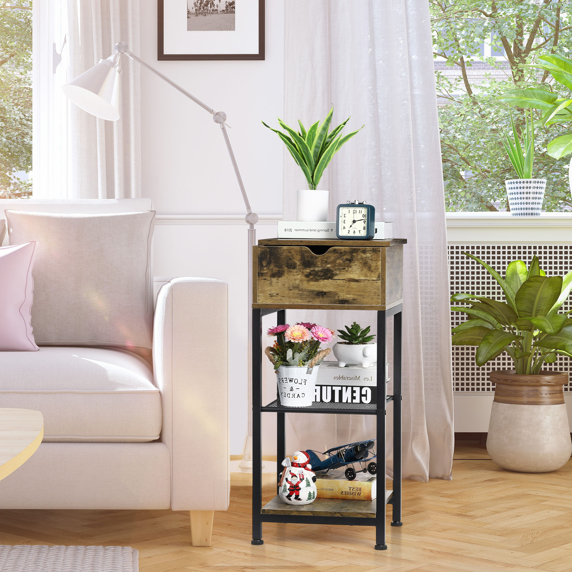 17 Stories End Table with Storage | Wayfair