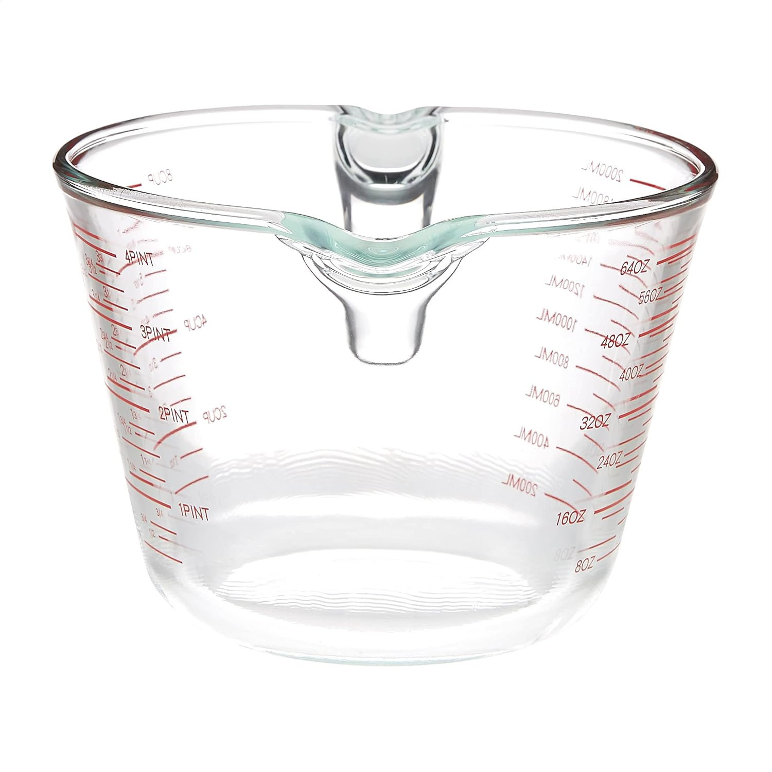 doitbest Glass Measuring Cup, 8 Cup Capacity (2 Liters), Transparent ...