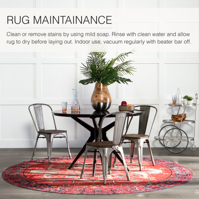 AllModern Oliver Oriental Indoor/Outdoor Rug & Reviews | Wayfair