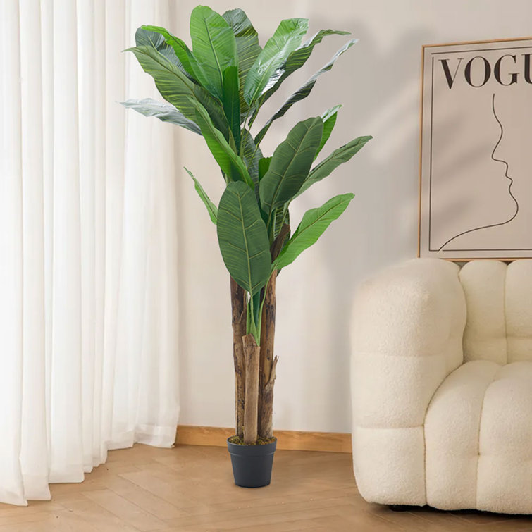 The Seasonal Aisle 180cm Faux Banana Leaf Tree in Pot | Wayfair.co.uk