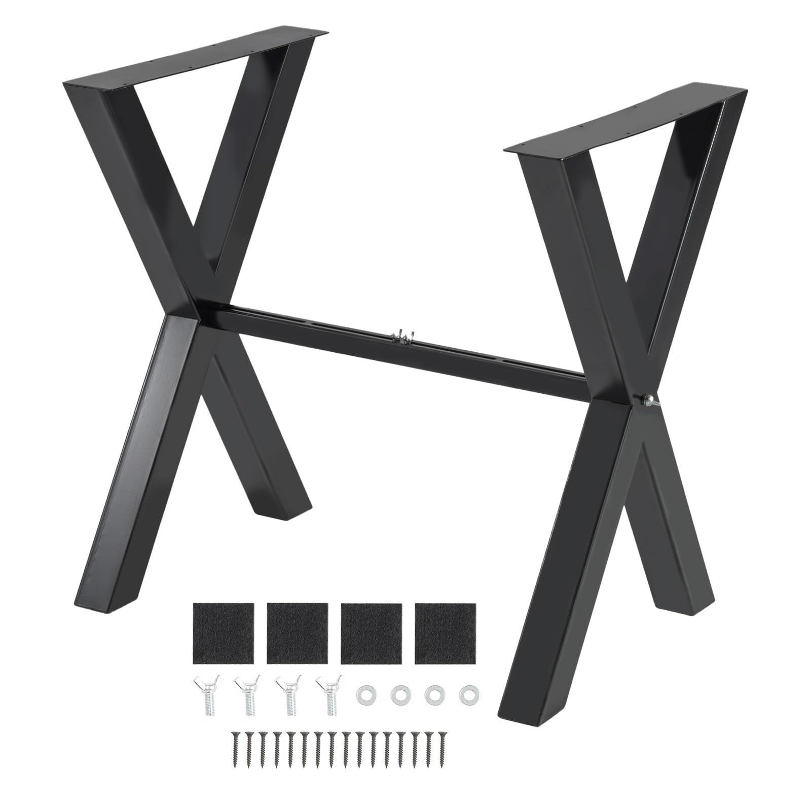 Symple Stuff Lengby Table Legs 2PCS Extendable Carbon Steel Table Legs ...