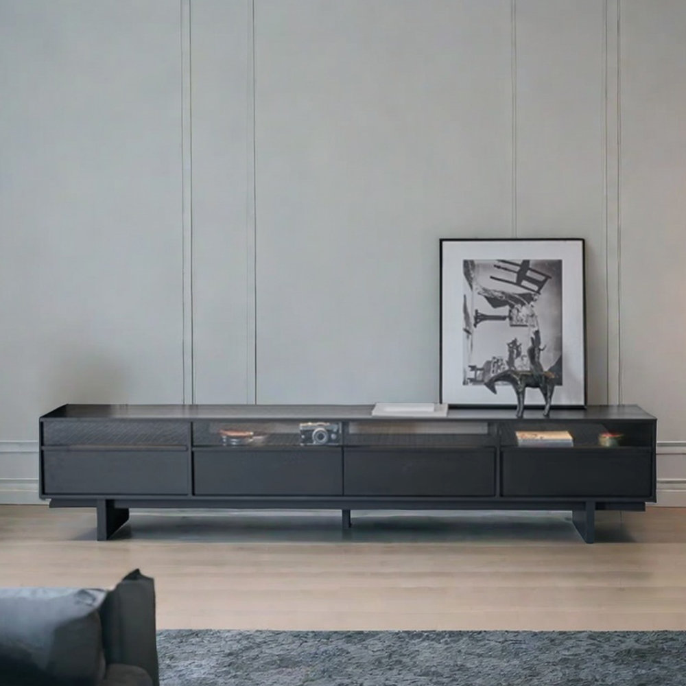 ComfyFurnituress Medieval Style Minimalist Solid Wood TV Cabinet 94.48 ...