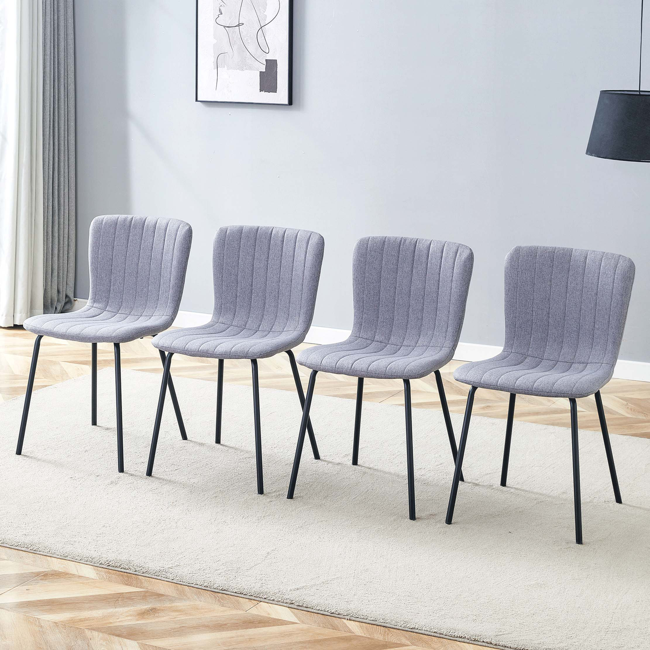George Oliver Luxury Minimalist Chairs - Set Of 4 High Quality Dining ...