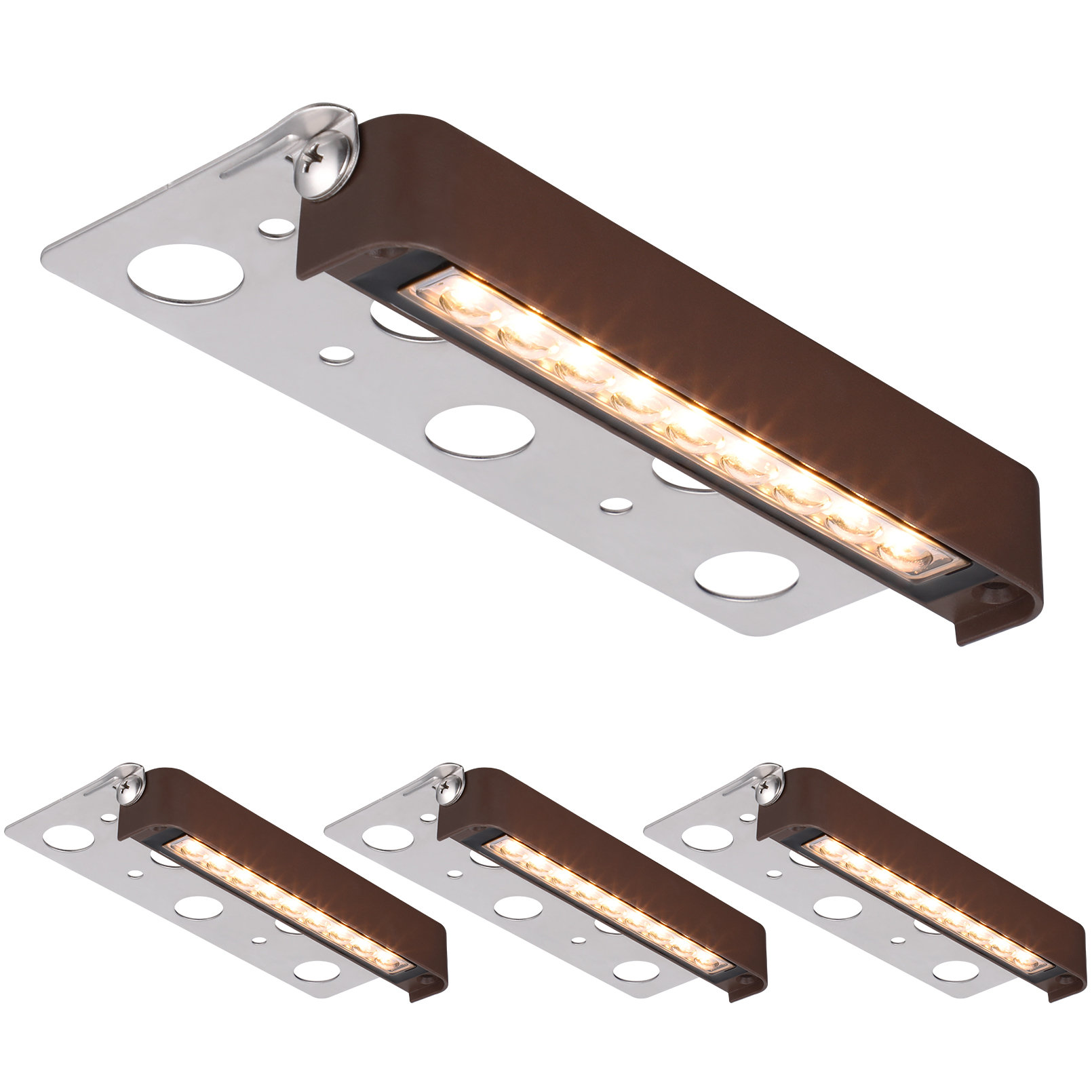 LEDVANS 5cct 7 Inch Led Step Lights, Surface Or Recessed Mount, 12-24v ...