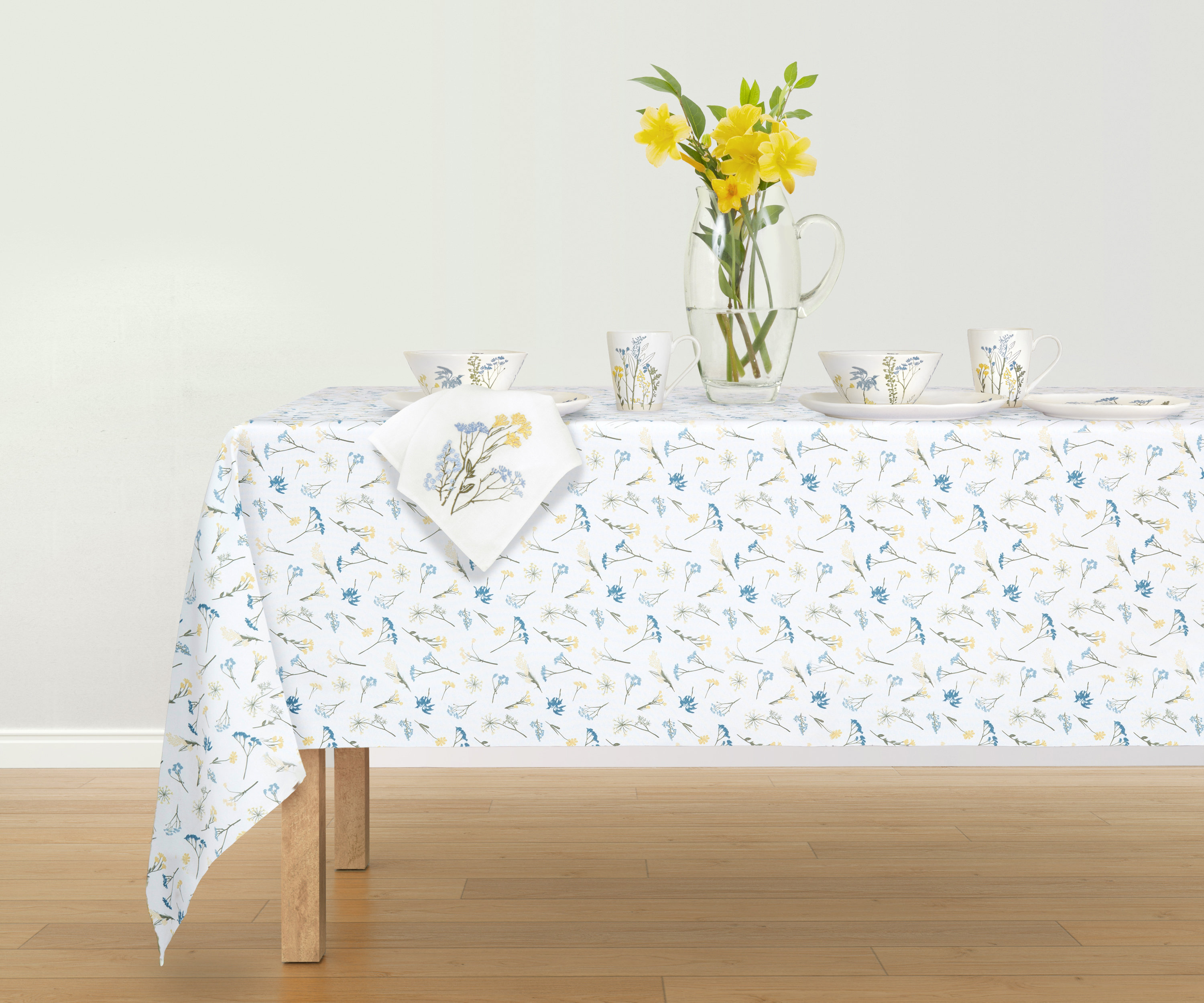 Lenox Wildflowers All-Over Tablecloth | Wayfair