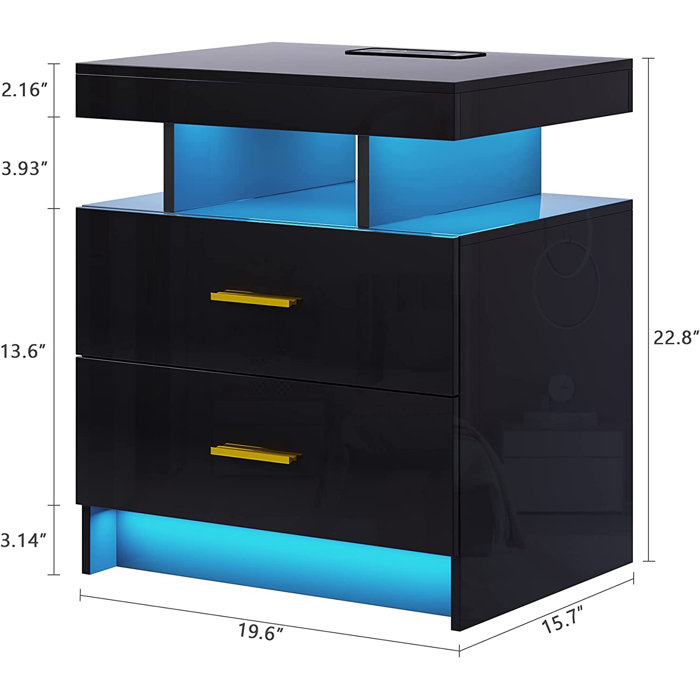 Wade Logan® Ashten Unfinished Nightstand & Reviews | Wayfair